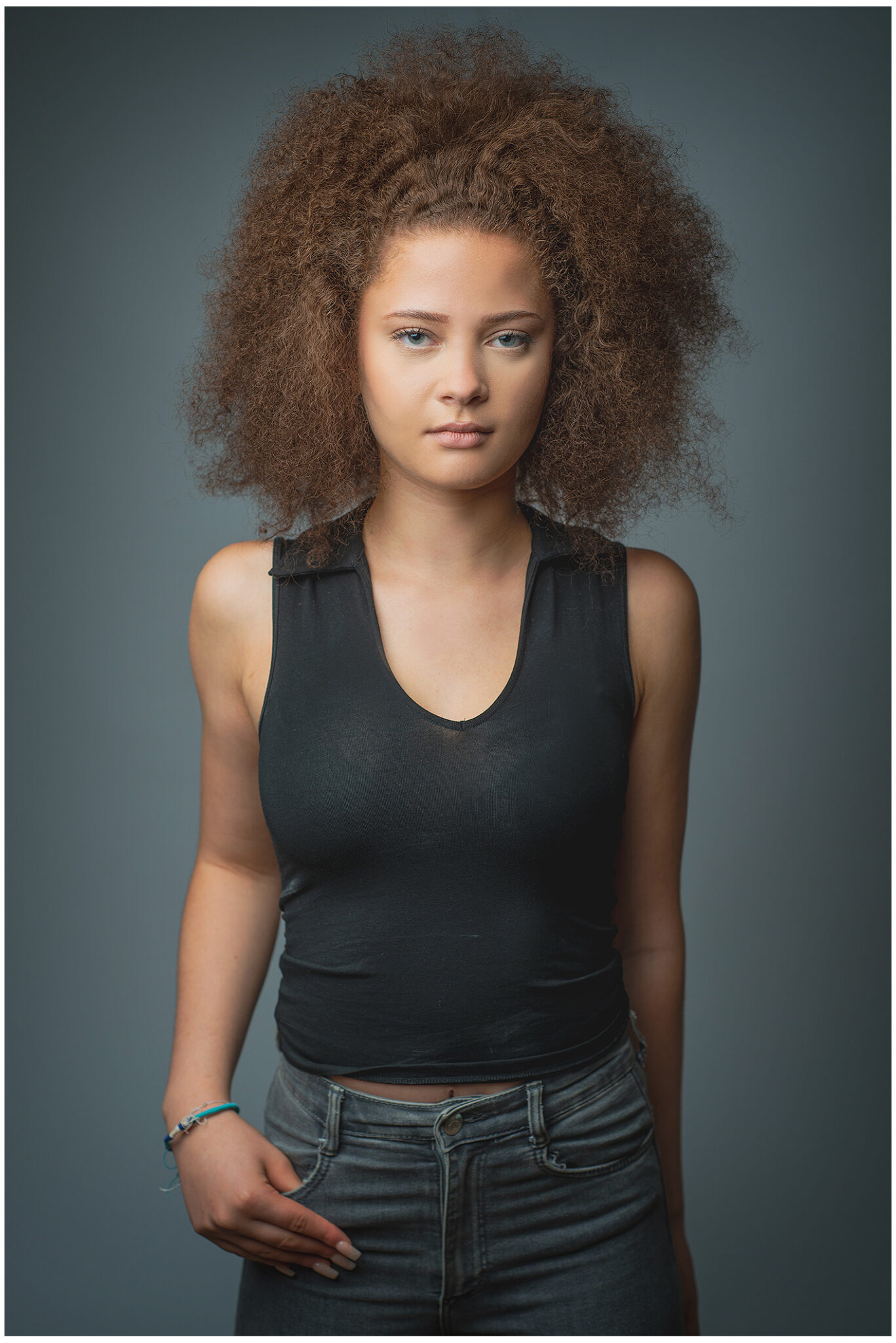 Sedcard Model Jung - Fotostudio Belichtungswert